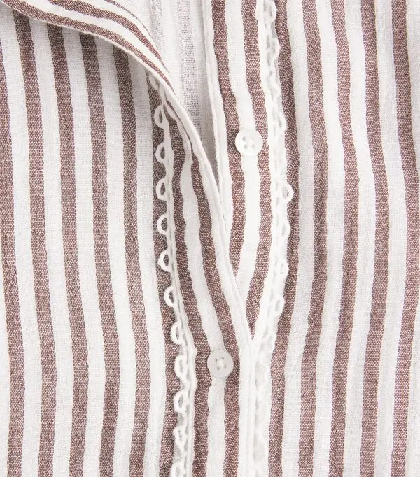 ME+EM Embroidered Stripe Shirt