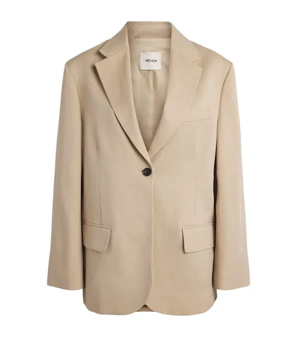 ME+EM Oversized Icon Blazer - Neutral