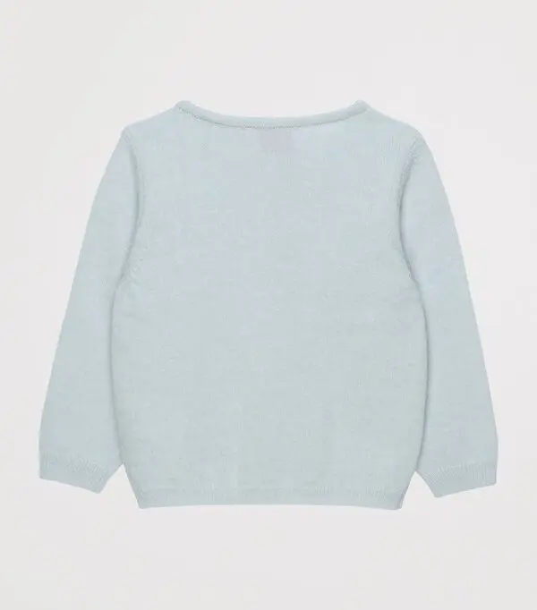 Trotters Knitted Bow Cardigan
