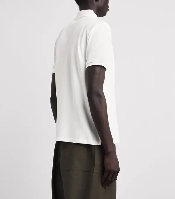 Moncler Cotton Tri-logo Patch Polo Shirt