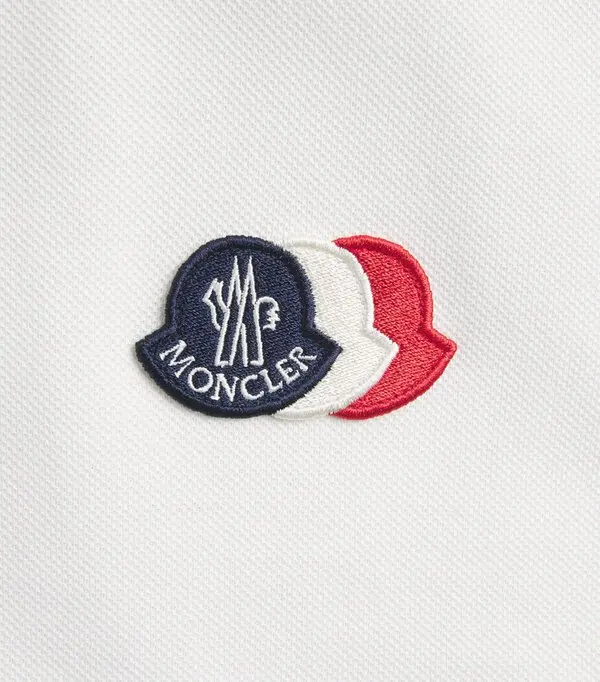 Moncler Cotton Tri-logo Patch Polo Shirt
