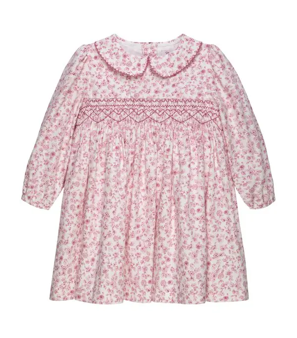 Trotters Cotton Floral Print Edie Dress With Peter Pan Collar