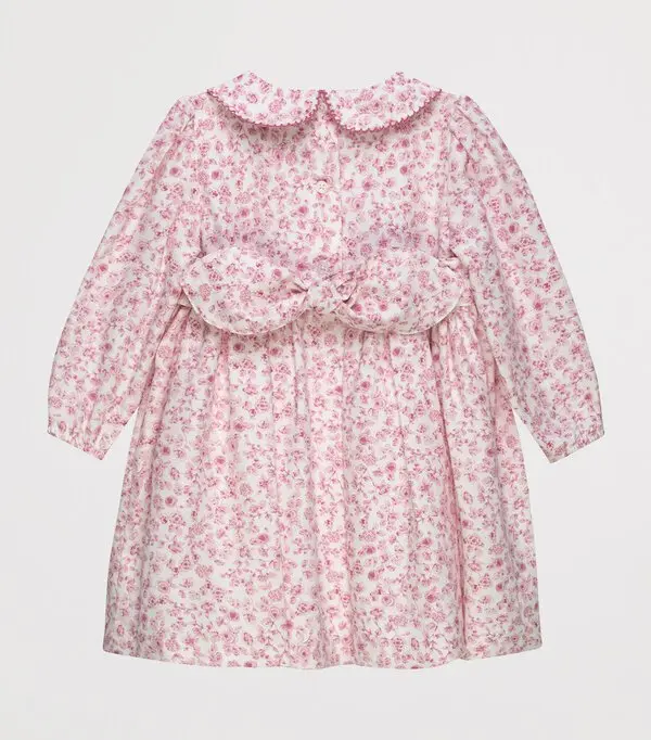 Trotters Cotton Floral Print Edie Dress With Peter Pan Collar
