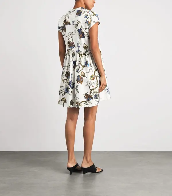 ME+EM Floral Print Mini Dress