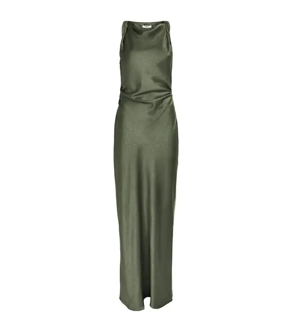 Vince Cowl-neck Maxi Dress - Green