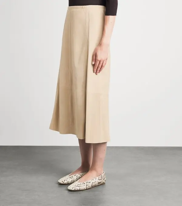 Vince Suede Midi Skirt