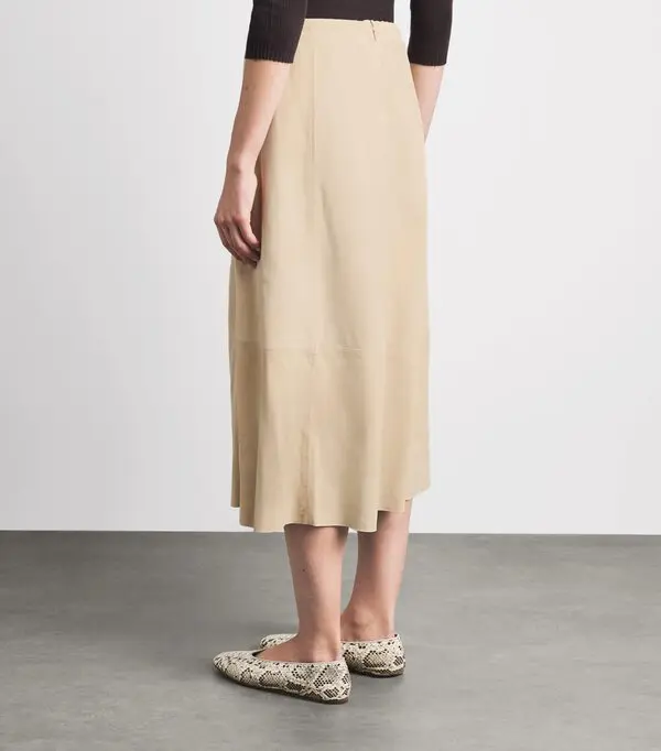 Vince Suede Midi Skirt