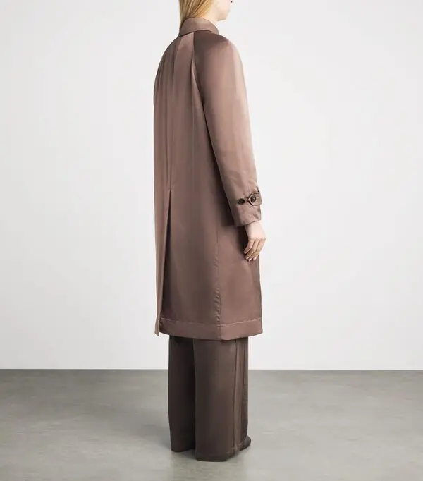 Vince Satin Trench Coat