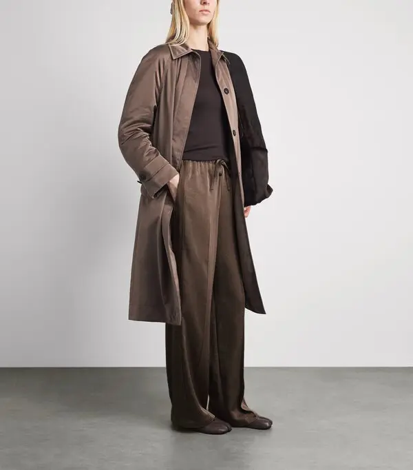Vince Crepe High-waist Trousers