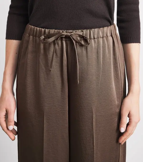 Vince Crepe High-waist Trousers