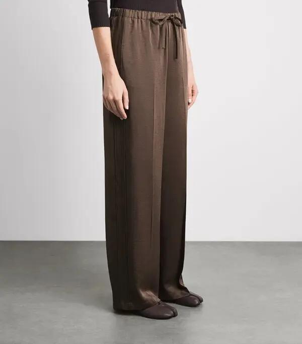 Vince Crepe High-waist Trousers