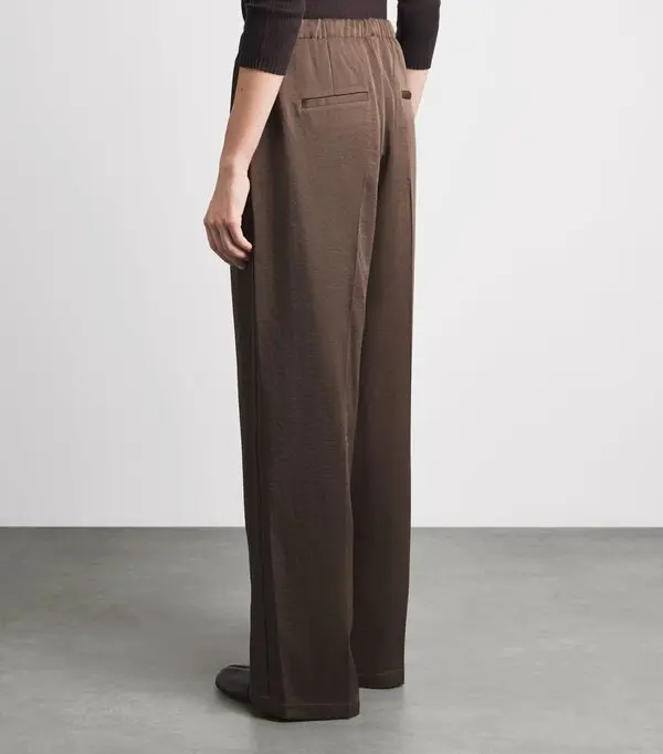 Vince Crepe High-waist Trousers