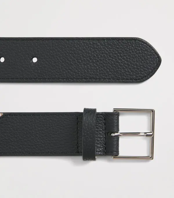 Paul Smith Leather Signature Stripe Edge Belt