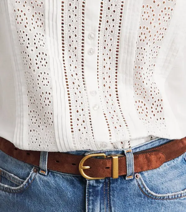 ME+EM Cotton Broderie Anglaise Blouse