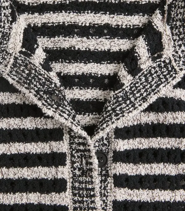 ME+EM Textured Stripe Cardigan