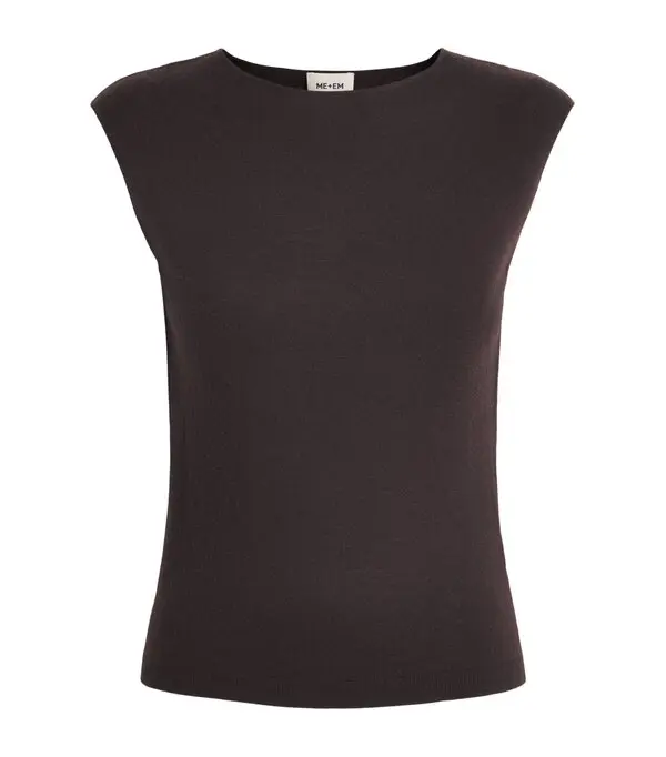 ME+EM Cashmere-blend Sweater Vest