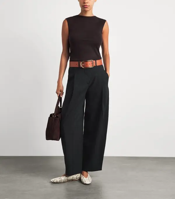 ME+EM Pleated Barrel Trousers