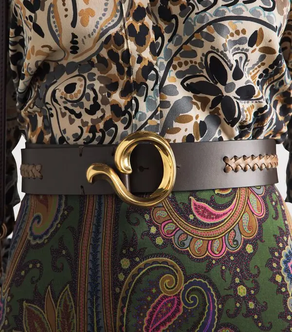 Etro Paisley Hardware Waist Belt