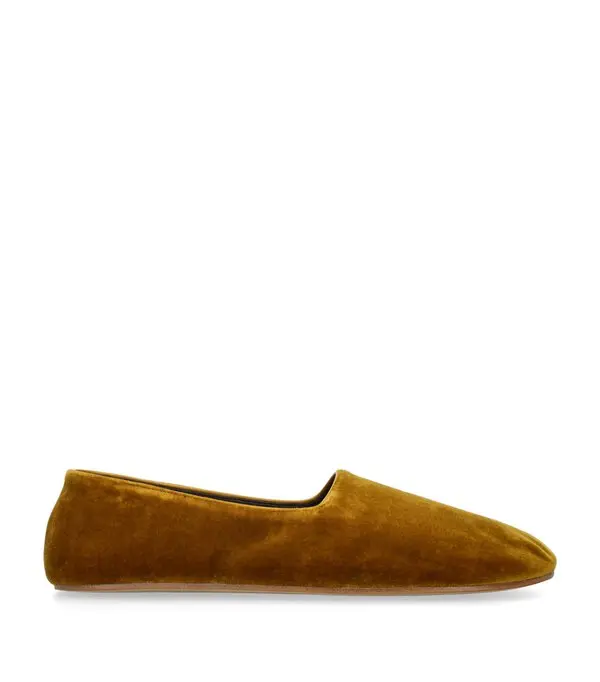THE ROW Ponti Velvet Slipper