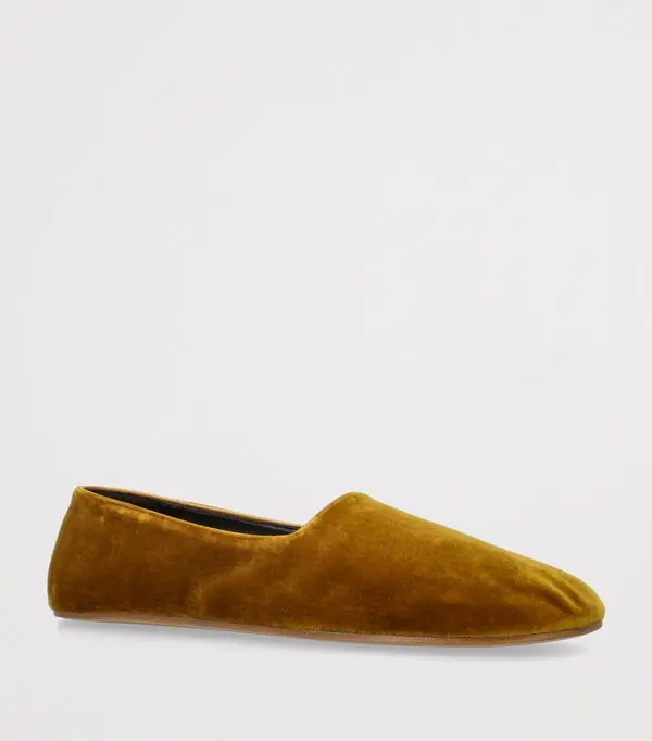 THE ROW Ponti Velvet Slipper