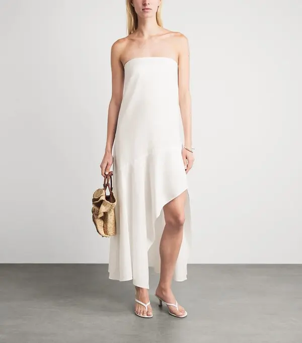 ST. AGNI Organic Cotton Oxford Midi Dress