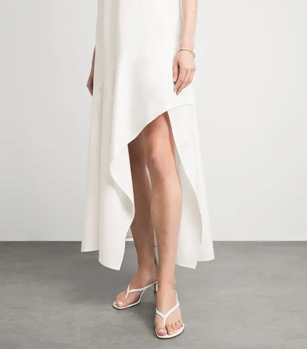 ST. AGNI Organic Cotton Oxford Midi Dress
