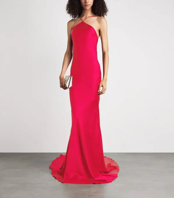 Alex Perry Silk Halterneck Gown