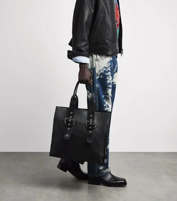 VIVIENNE WESTWOOD Leather Alex Tote Bag