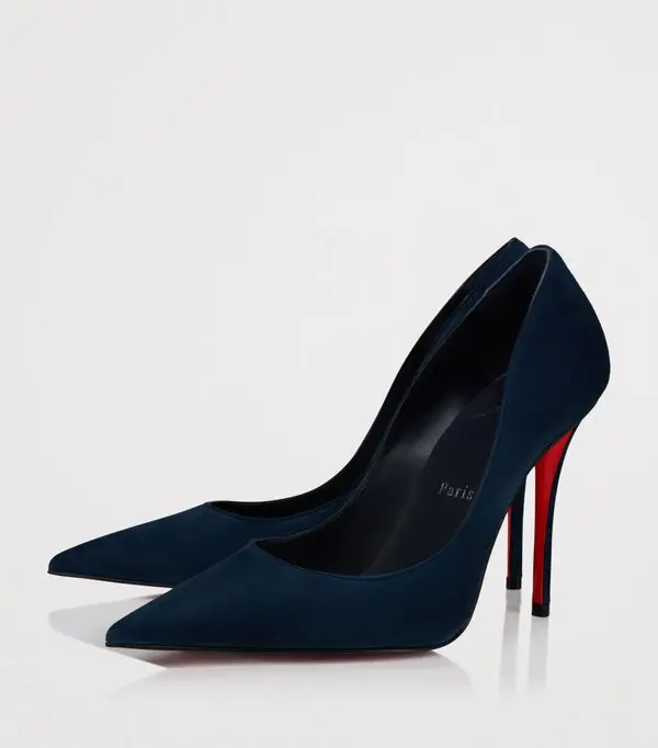 CHRISTIAN LOUBOUTIN Miss Z 100 Suede Pumps