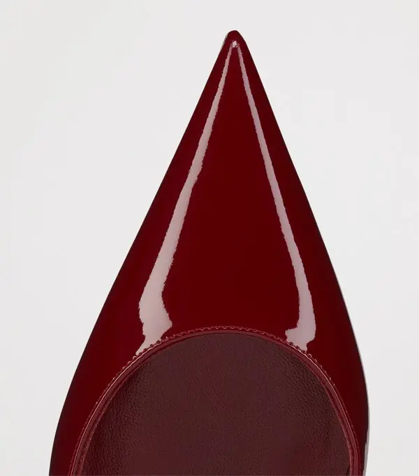 CHRISTIAN LOUBOUTIN Miss Z Slingback 60 Patent Leather Pointed Toe Heels