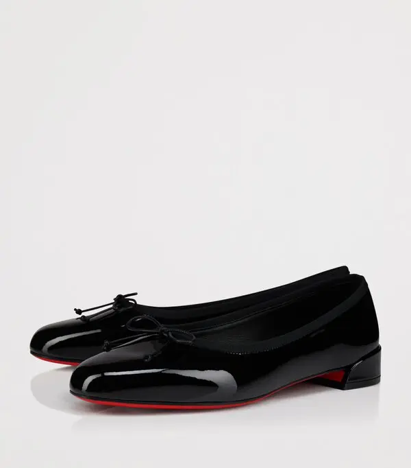 CHRISTIAN LOUBOUTIN Sweetie Jane Patent Mary Jane Ballet Flats