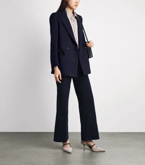BLAZÉ MILANO Virgin Wool Double-breasted Everyday Blazer