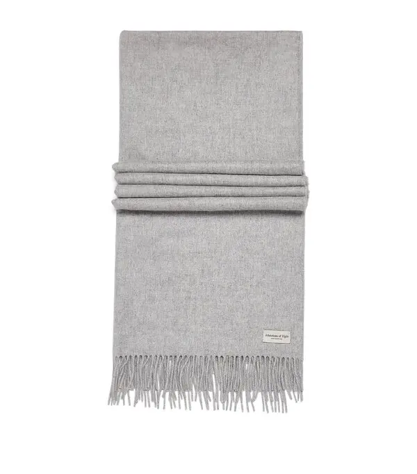 Johnstons Of Elgin Cashmere Wide Scarf - Silver