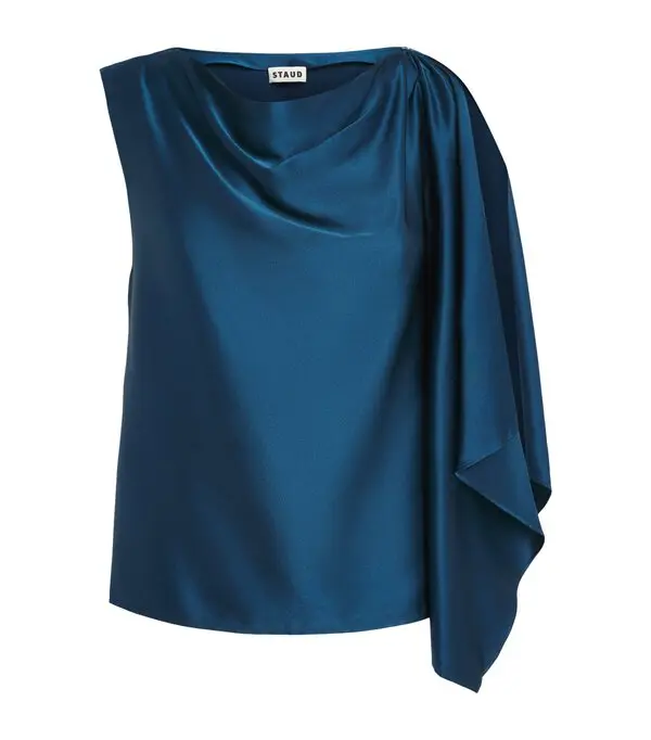 Staud Stretch-silk Sabina Top
