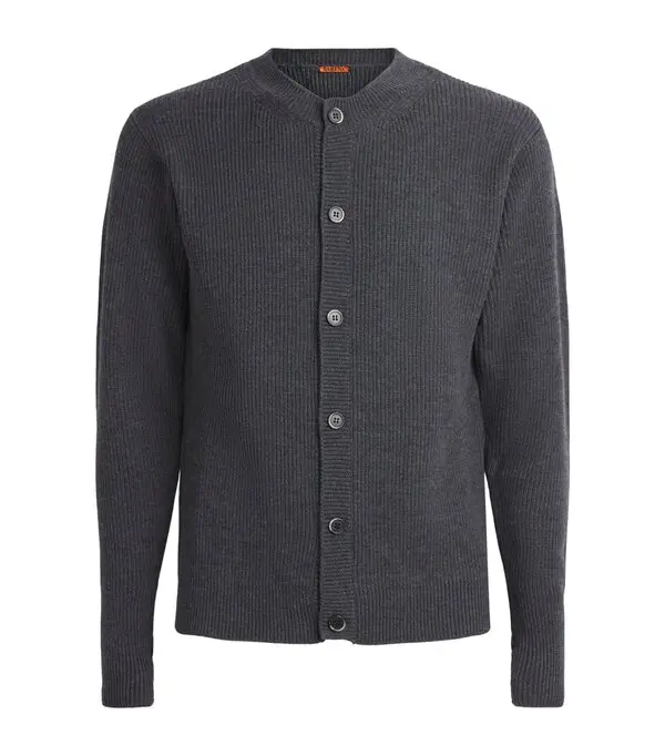 Barena Venezia Virgin Wool Ribbed Cardigan