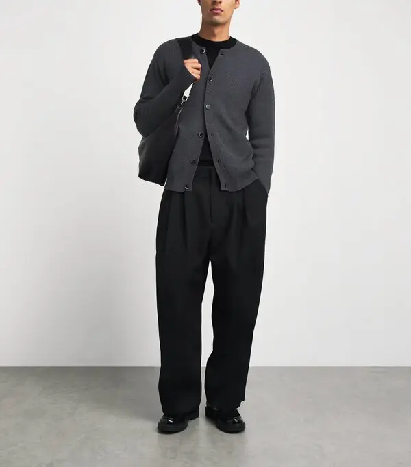 Barena Venezia Virgin Wool Ribbed Cardigan