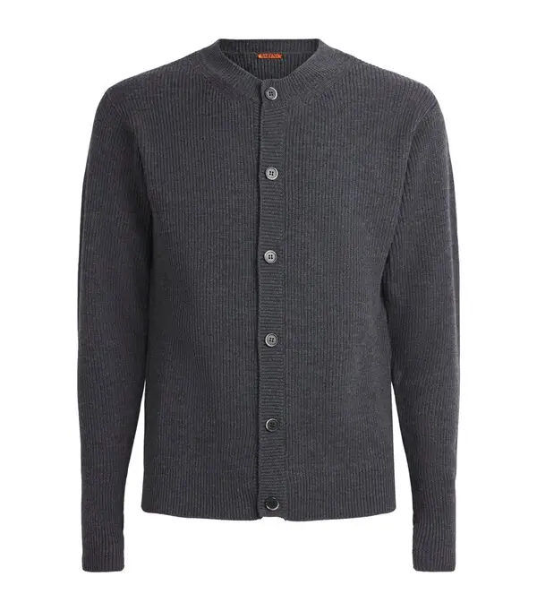 Barena Venezia Virgin Wool Ribbed Cardigan