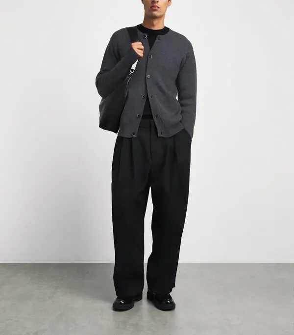 Barena Venezia Virgin Wool Ribbed Cardigan