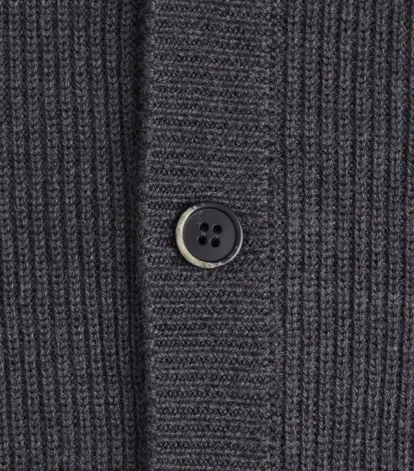 Barena Venezia Virgin Wool Ribbed Cardigan