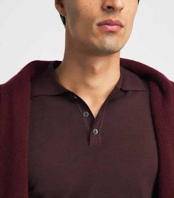 Barena Venezia Merino Polo Shirt - Burgundy