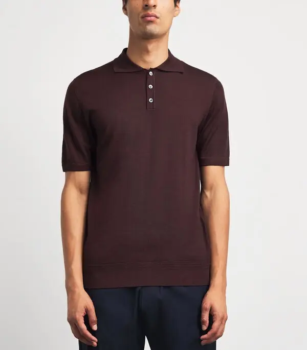 Barena Venezia Merino Polo Shirt - Burgundy