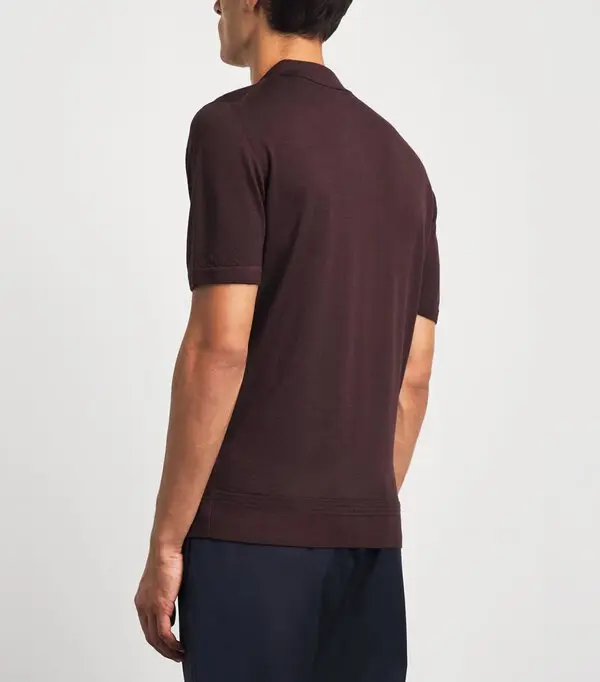 Barena Venezia Merino Polo Shirt - Burgundy