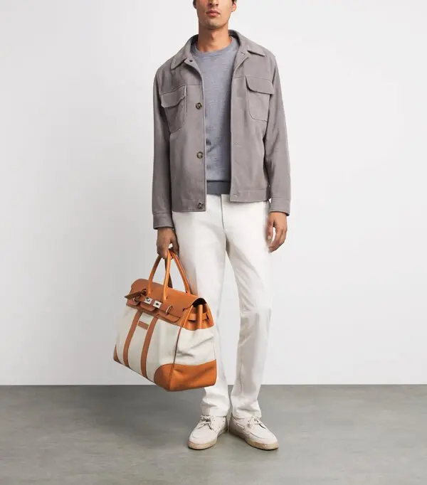LARDINI Sheepskin Suede Jacket