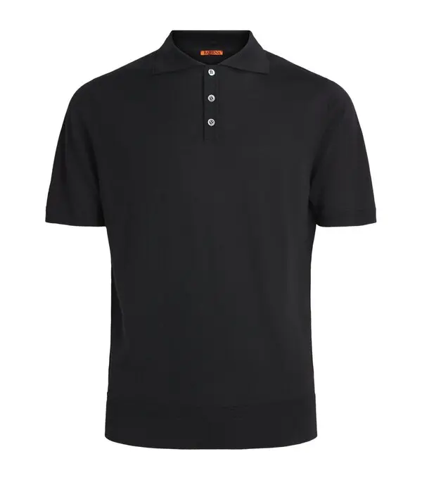 Barena Venezia Merino Polo Shirt - Black