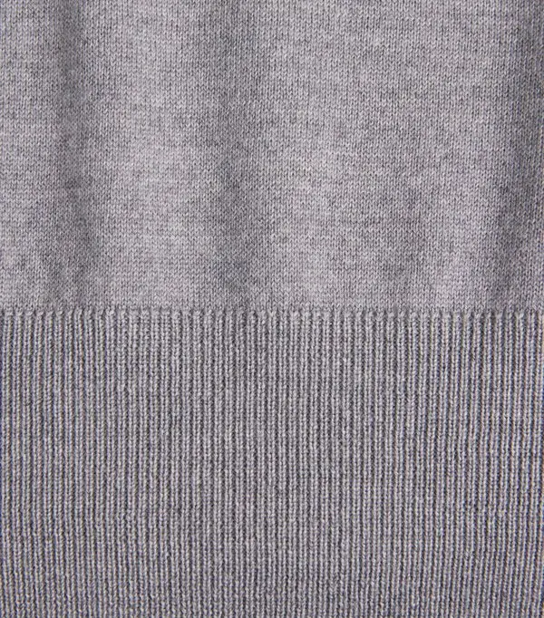 LARDINI Virgin Wool Knitted T-shirt - Grey