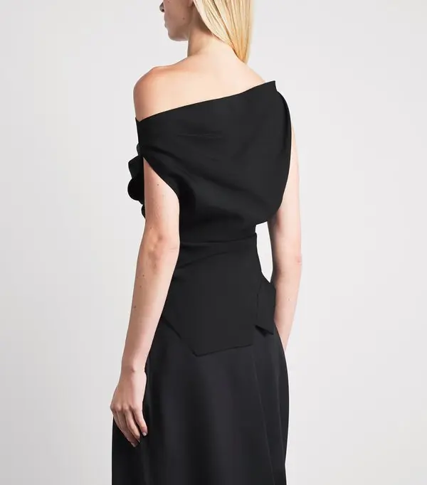 RÓHE Asymmetrical Off-shoulder Top