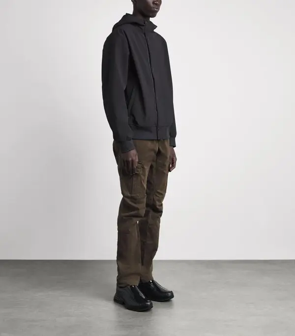 C.P. COMPANY Stretch-cotton Sateen Cargo Trousers - Green
