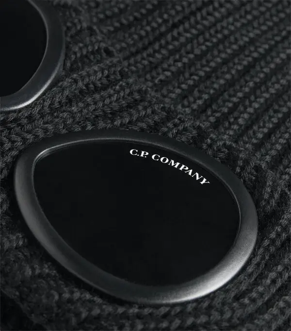 C.P. COMPANY Ribbed Wool Goggle Beanie
