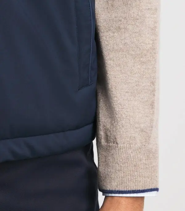 Paul & Shark Cashmere Quarter-zip Sweater - Grey