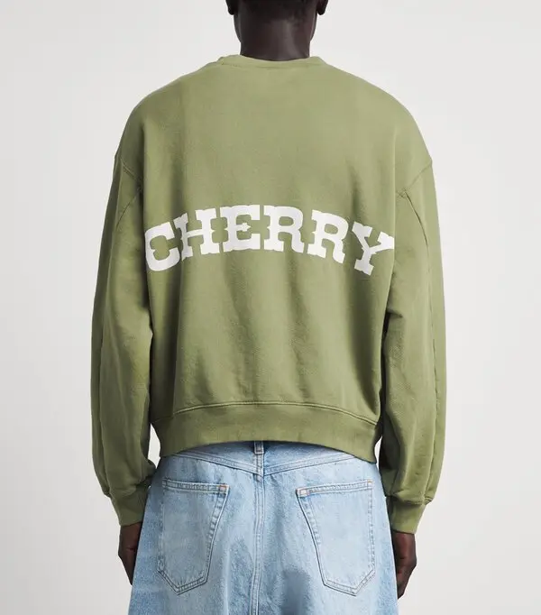 CHERRY LOS ANGELES Cotton Fleece Gecko Zip-up Sweatshirt